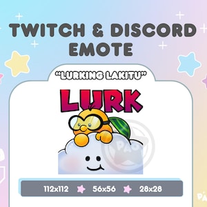 Lurking Lakitu Emote | Cute Twitch Static Emote (digital Download) - Etsy