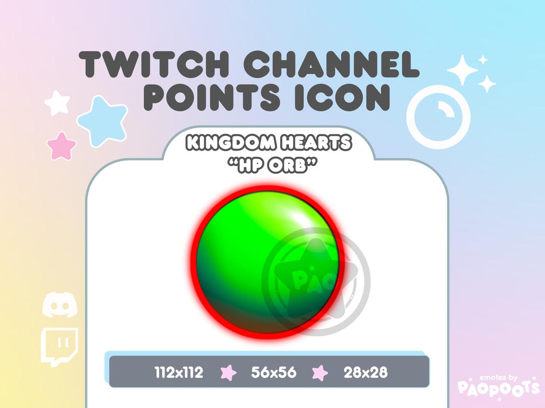 Kingdom Hearts HP Orb Emote | Twitch & Discord (digital Download) - Etsy