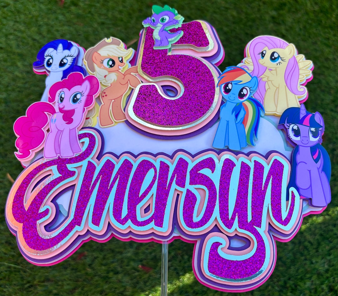My Little Pony Cake Topper, My Little Pony a New Generation, My Little ...