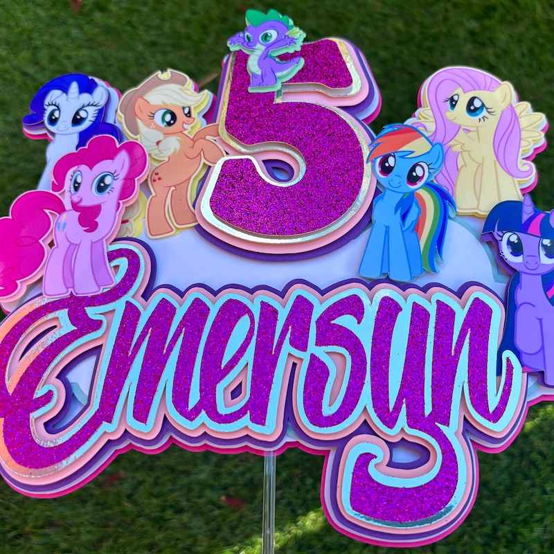 My Little Pony Cake Topper - Etsy