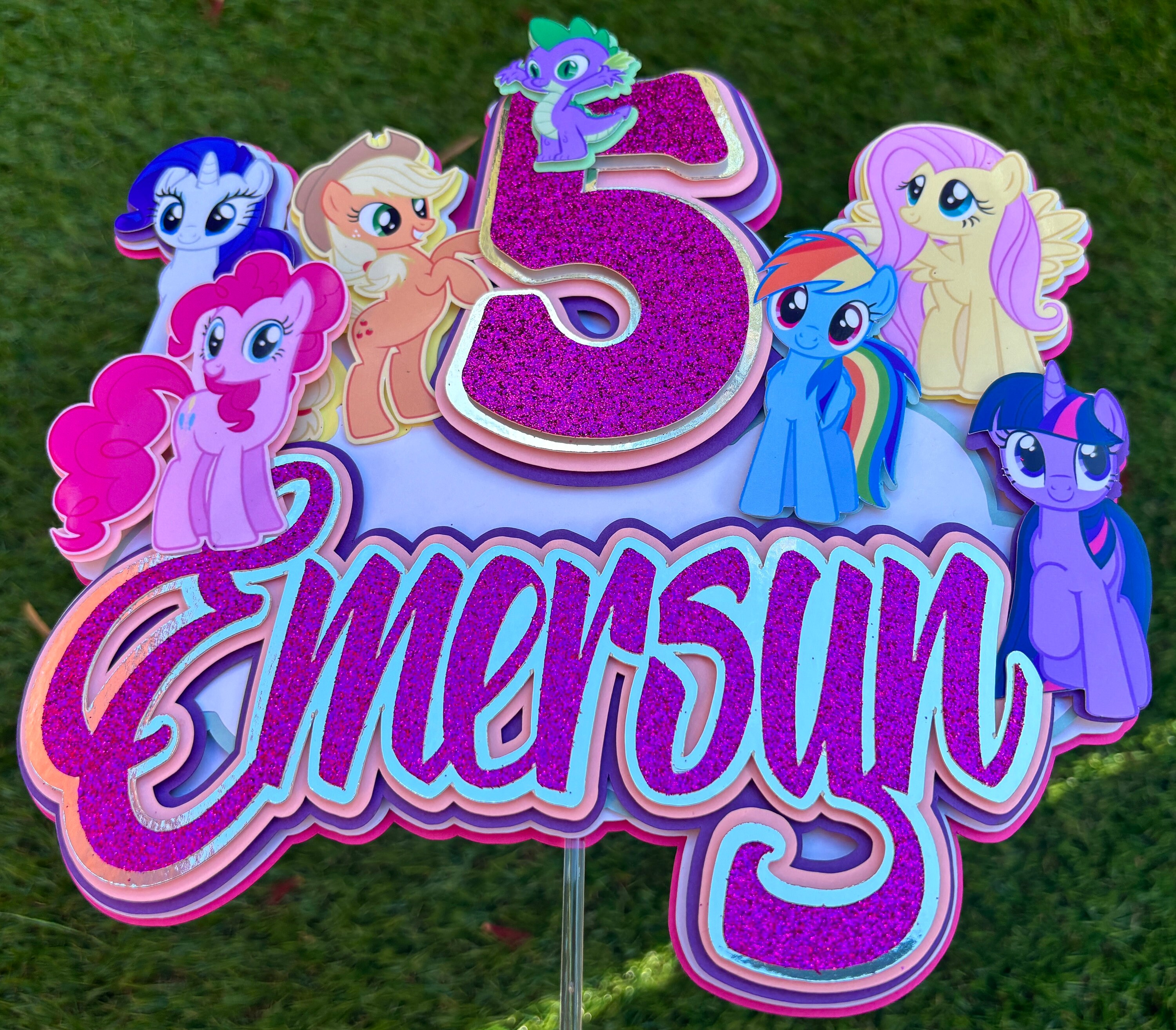 Rainbow Dash Cupcake Toppers