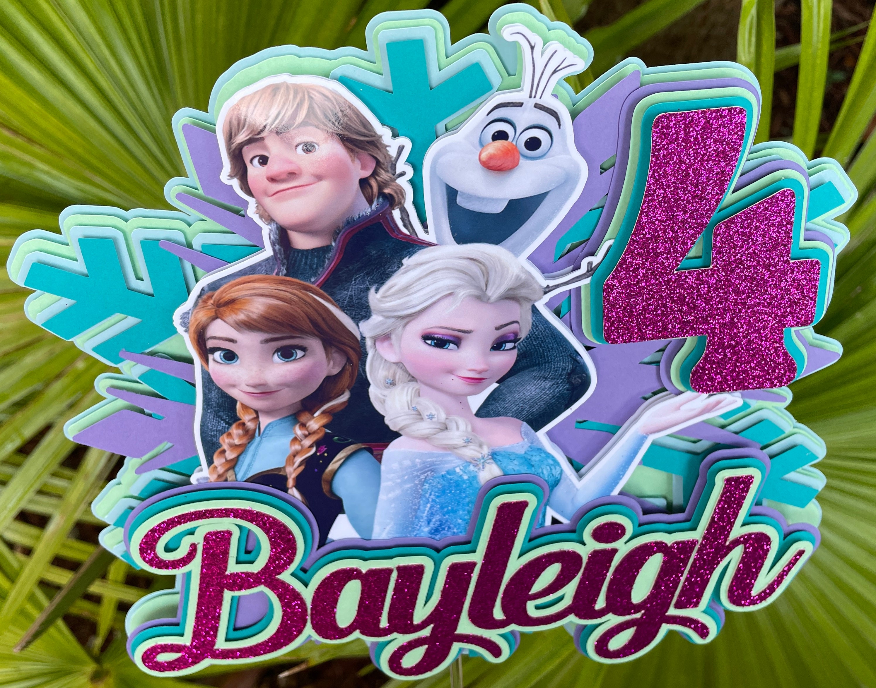 Frozen Cake Topper Elsa Cake Topper Anna Disney Frozen Frozen Birthday ...