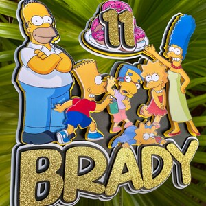The Simpsons Cake Topper, the Simpsons Cupcake Topper, the Simpsons ...