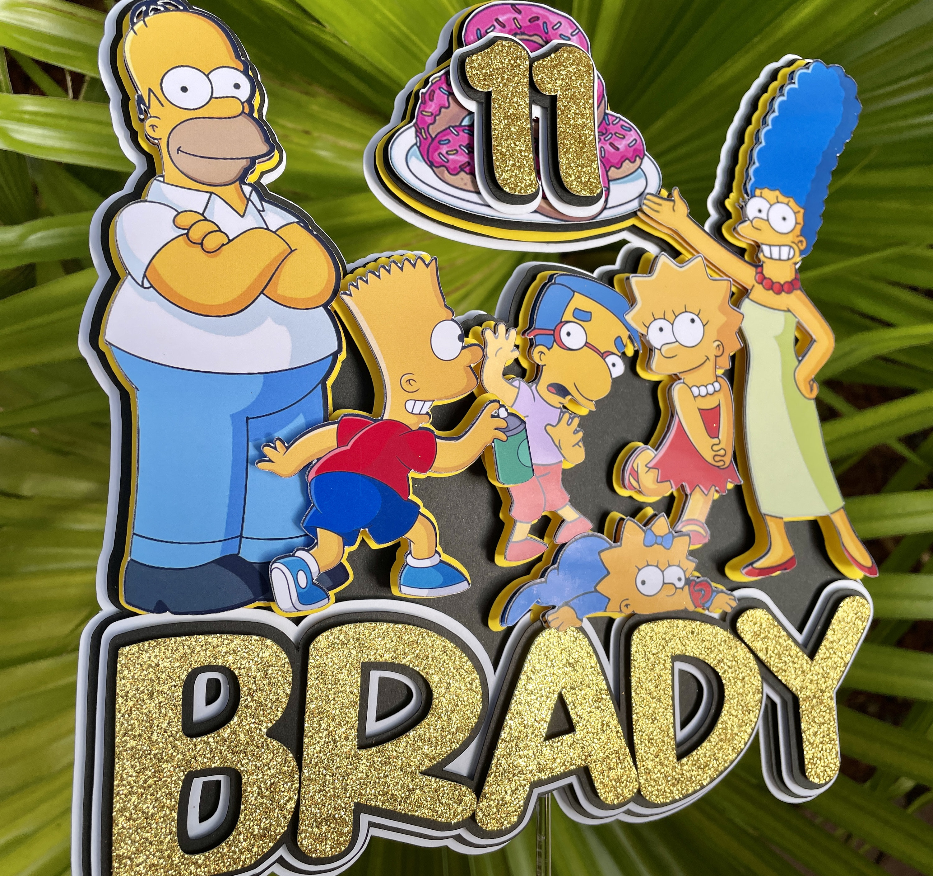 The Simpsons Cake Topper, the Simpsons Cupcake Topper, the Simpsons ...