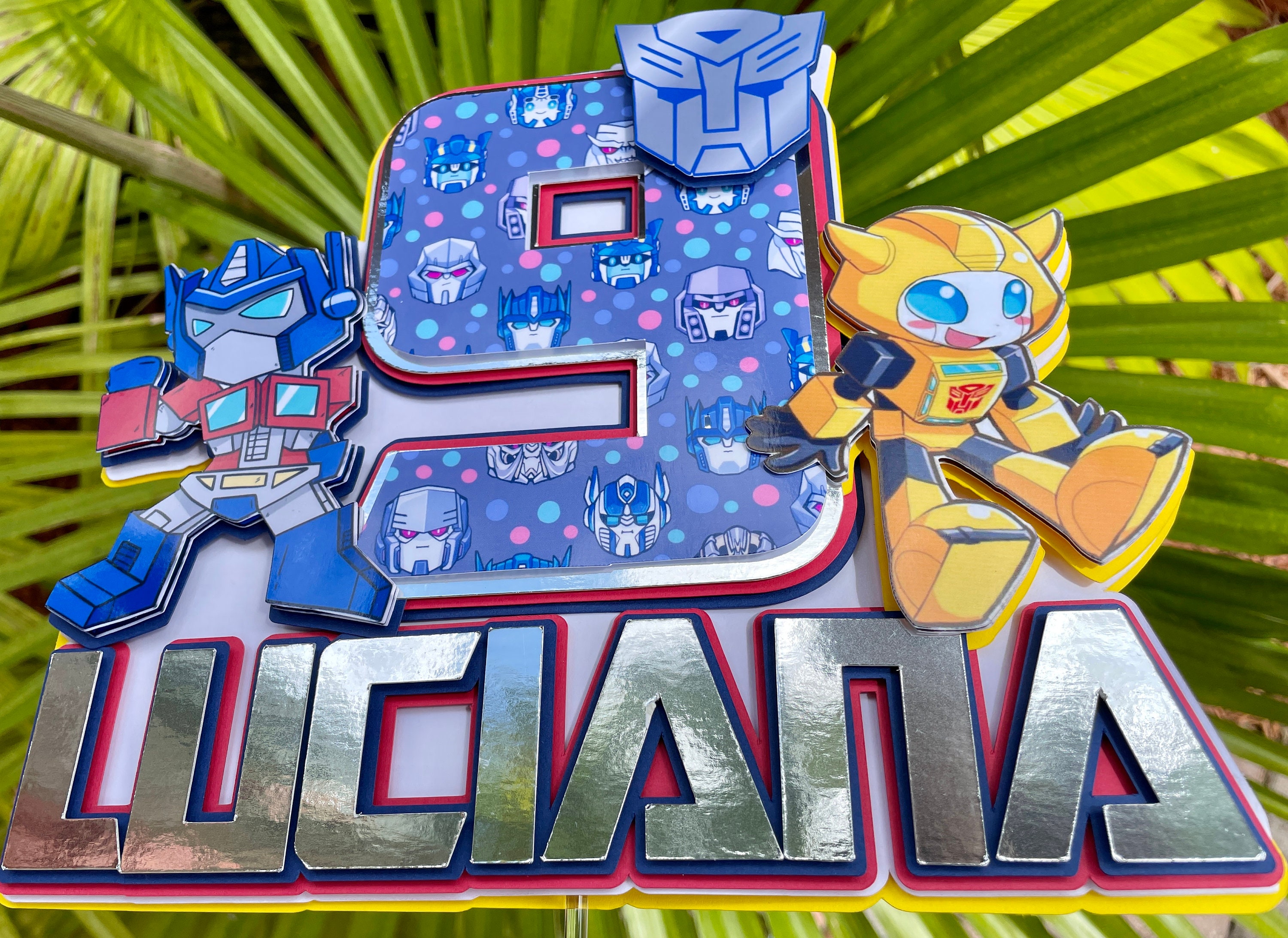 Transformers Cake Topper Superhero Cake Topper Bumble Bee Scourge ...