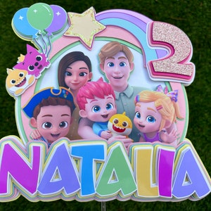 Bebefinn Cake Topper, Party Baby Shark, Custom Design Bebefinn Party ...