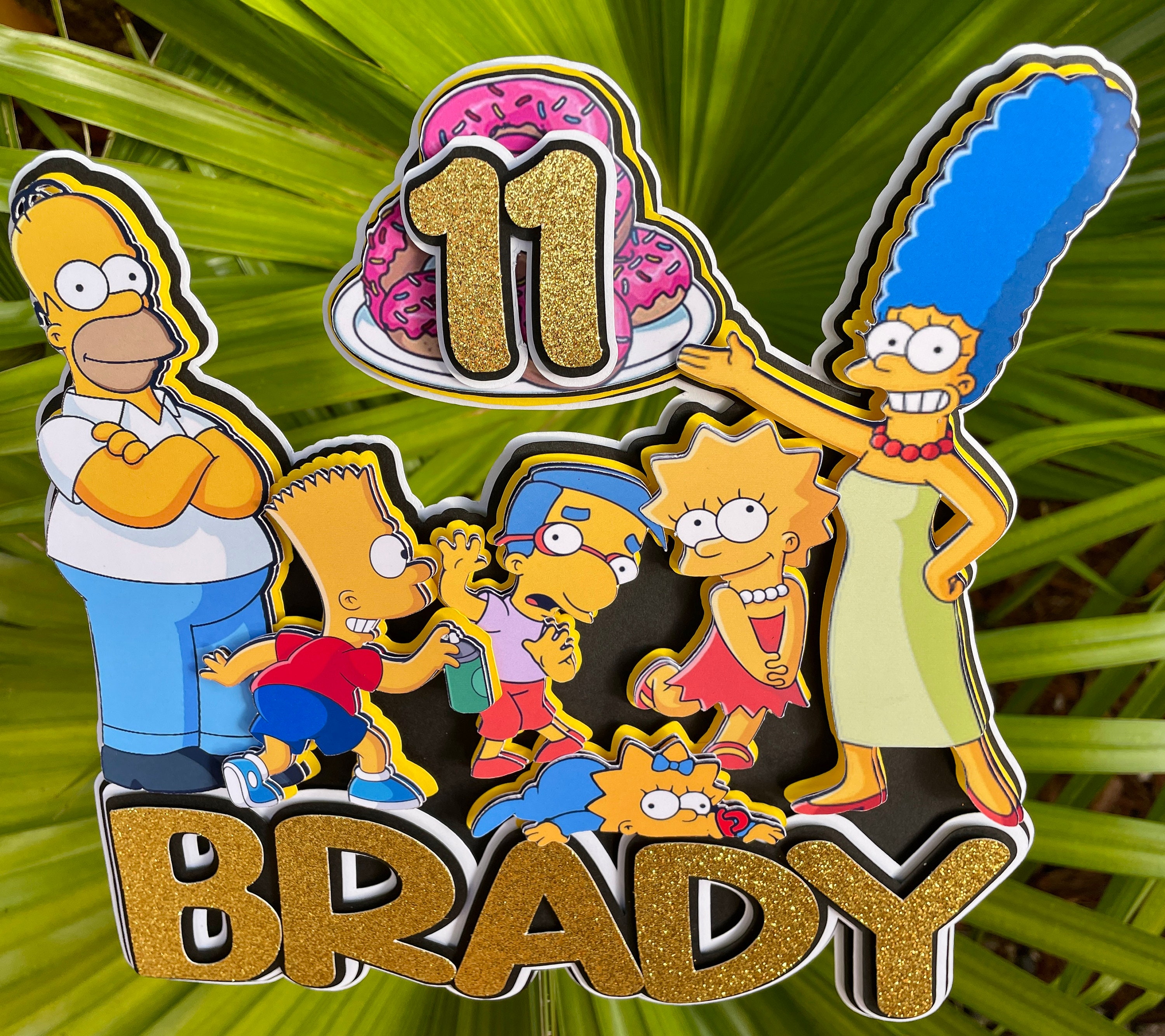 The Simpsons Cake Topper, the Simpsons Cupcake Topper, the Simpsons ...