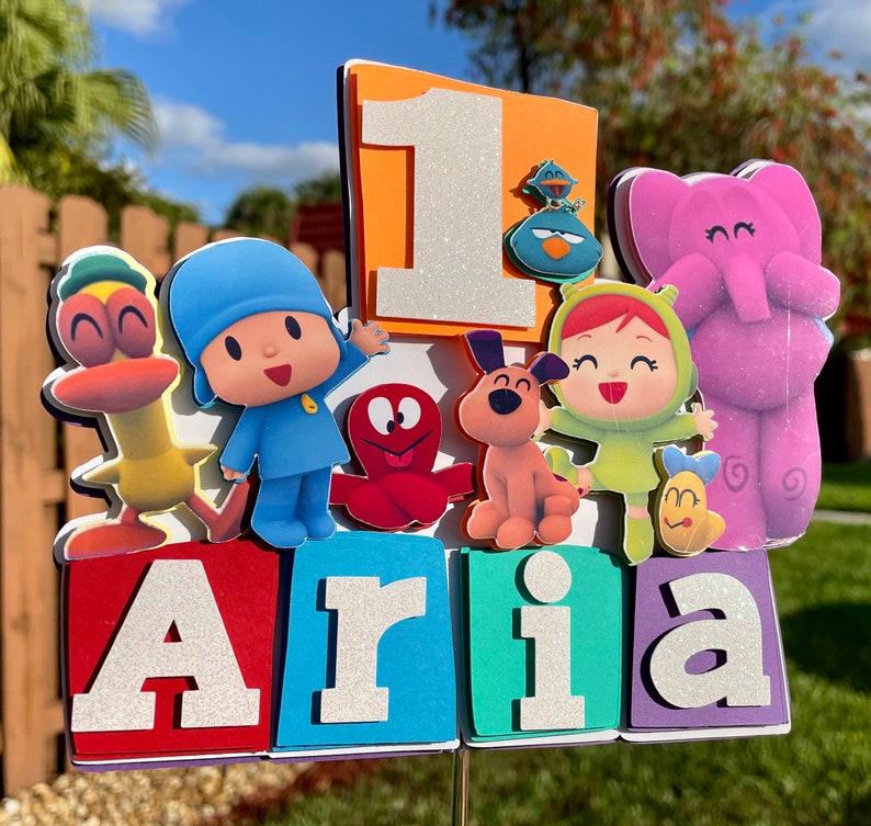 Pocoyo Cake Topper/ Pocoyo Party Decorations/pocoyo First Birthday ...