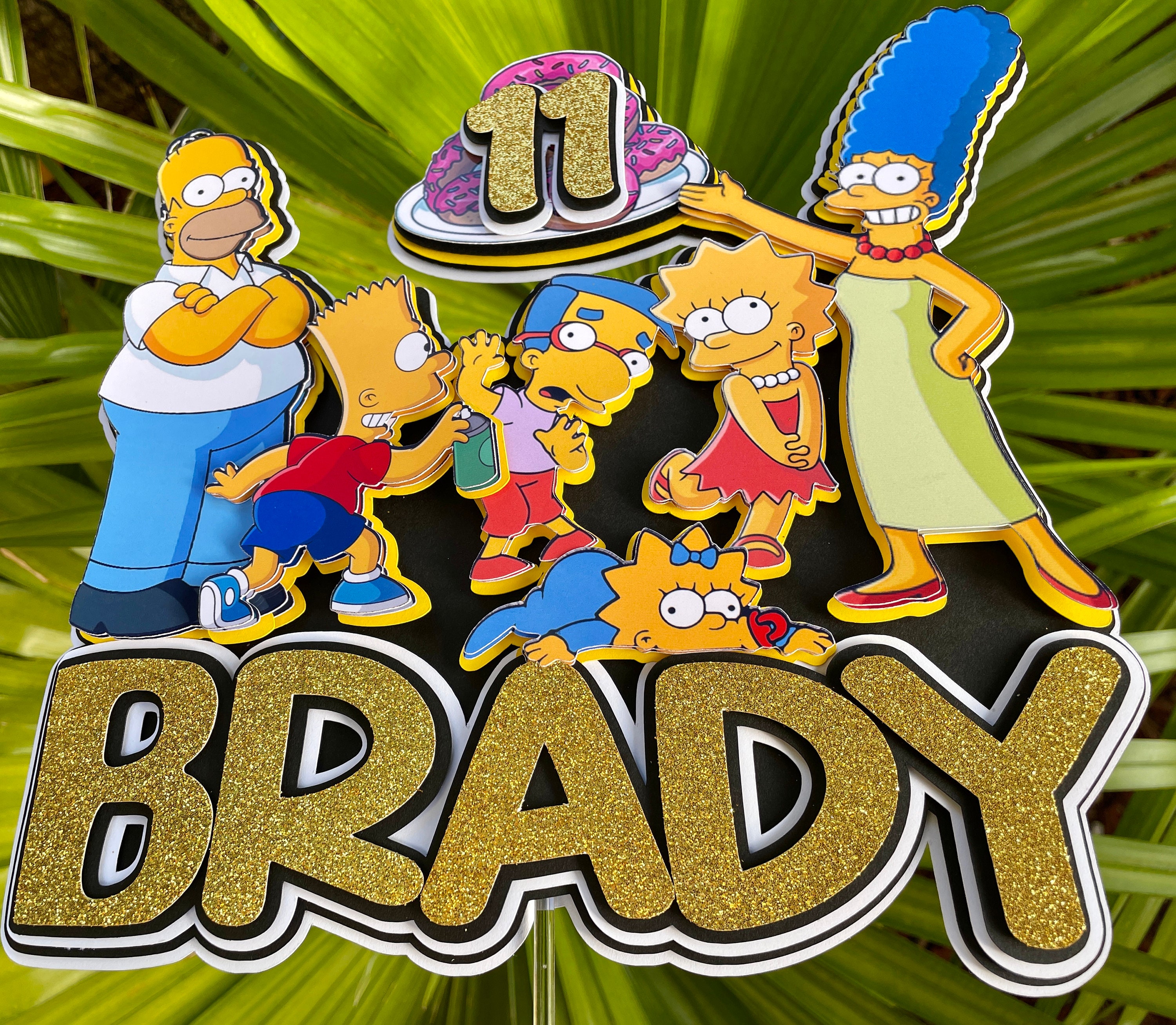 The Simpsons Cake Topper, the Simpsons Cupcake Topper, the Simpsons ...