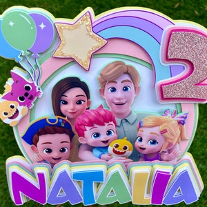 Bebefinn Cake Topper, Party Baby Shark, Custom Design Bebefinn Party ...