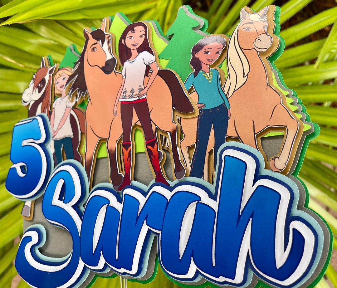 Spirit Riding Free Cake Topper, Lucky and Spirit Cupcake Toppers ...