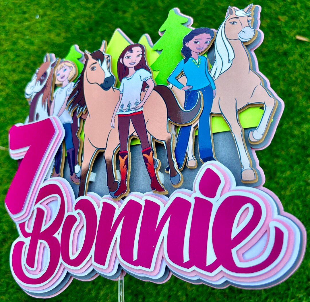 Spirit Riding Free Cake Topper, Lucky and Spirit Cupcake Toppers, Spirit Toppers, Lucky, Pru and ...