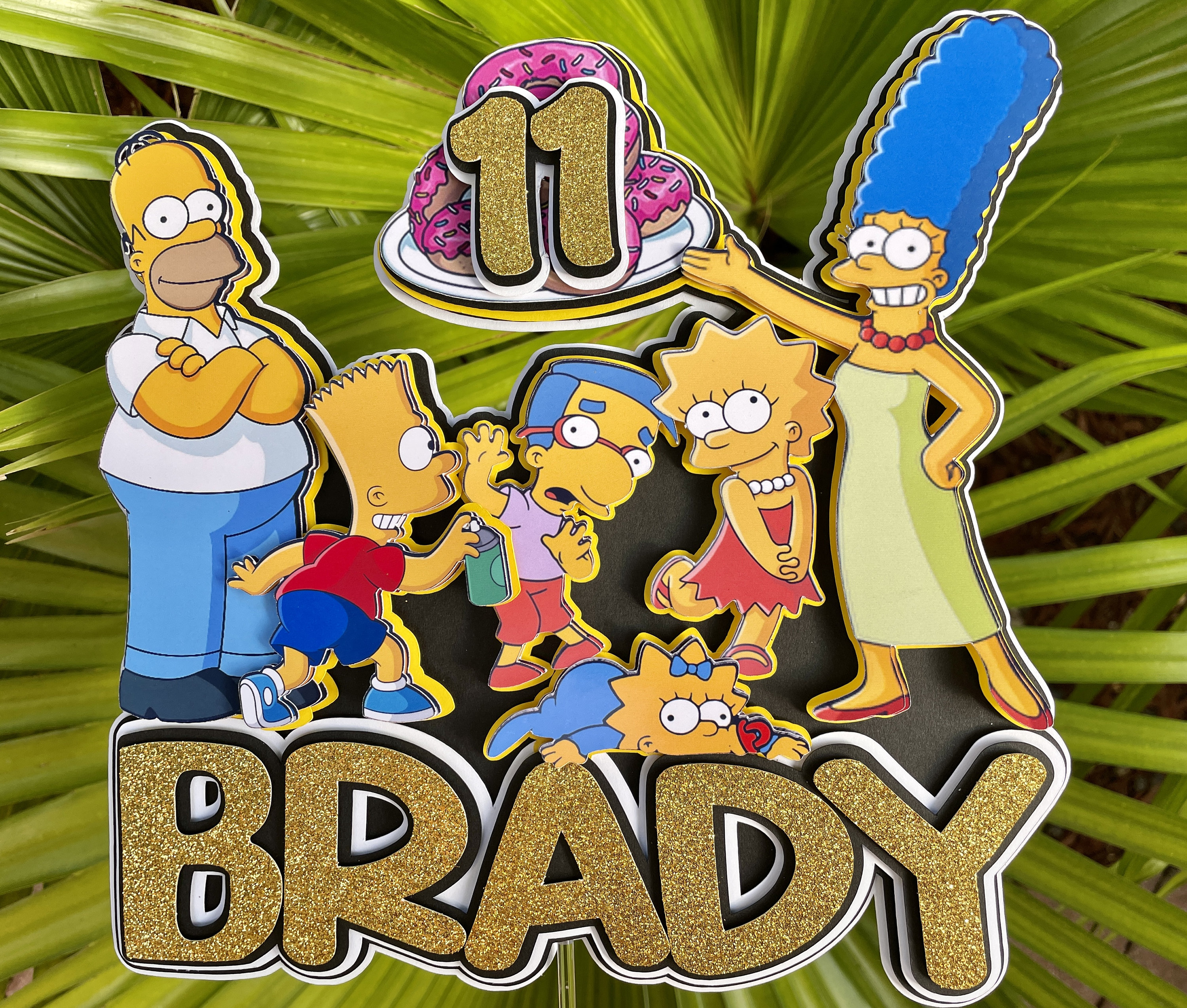 The Simpsons Cake Topper, the Simpsons Cupcake Topper, the Simpsons ...