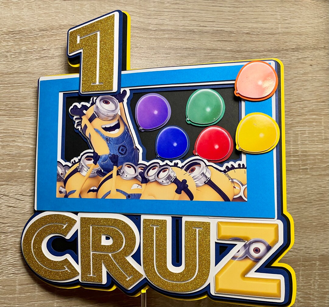 Minions Cake Topper, Minions Birthday Party, Minions Party Decorations ...
