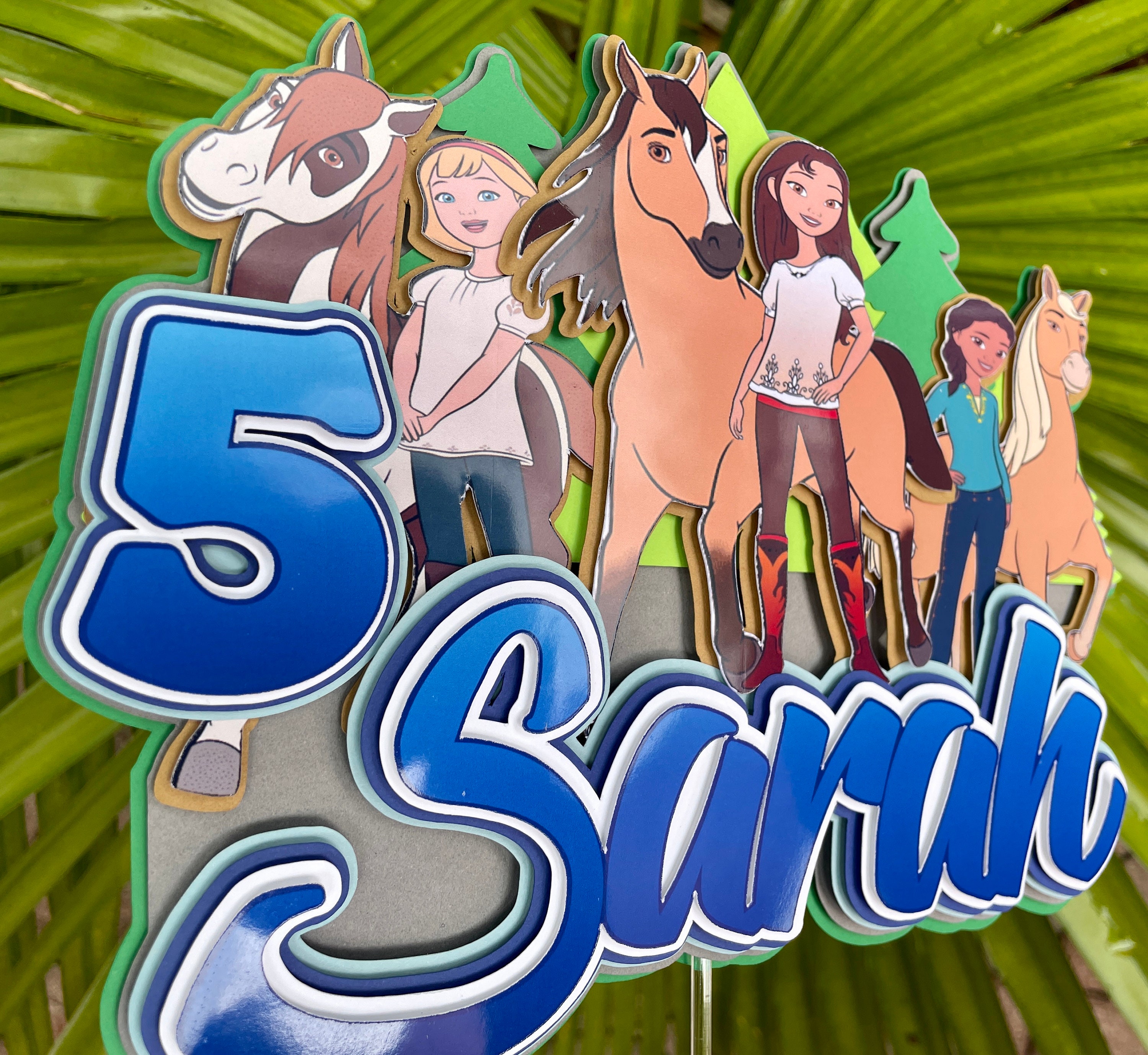 Spirit Riding Free Cake Topper, Lucky and Spirit Cupcake Toppers, Spirit Toppers, Lucky, Pru and ...