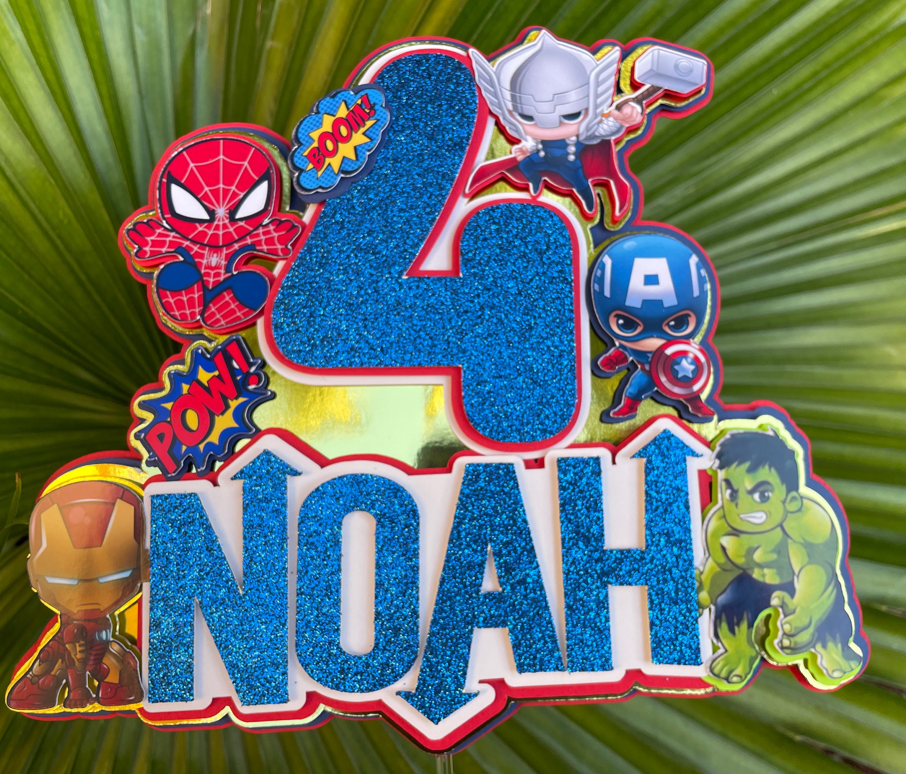 Avengers Cake Topper, Iron Man Cake Topper Birthday, Spiderman Topper ...