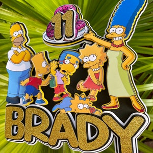 The Simpsons Cake Topper, the Simpsons Cupcake Topper, the Simpsons ...