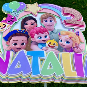 Bebefinn Cake Topper, Party Baby Shark, Custom Design Bebefinn Party ...