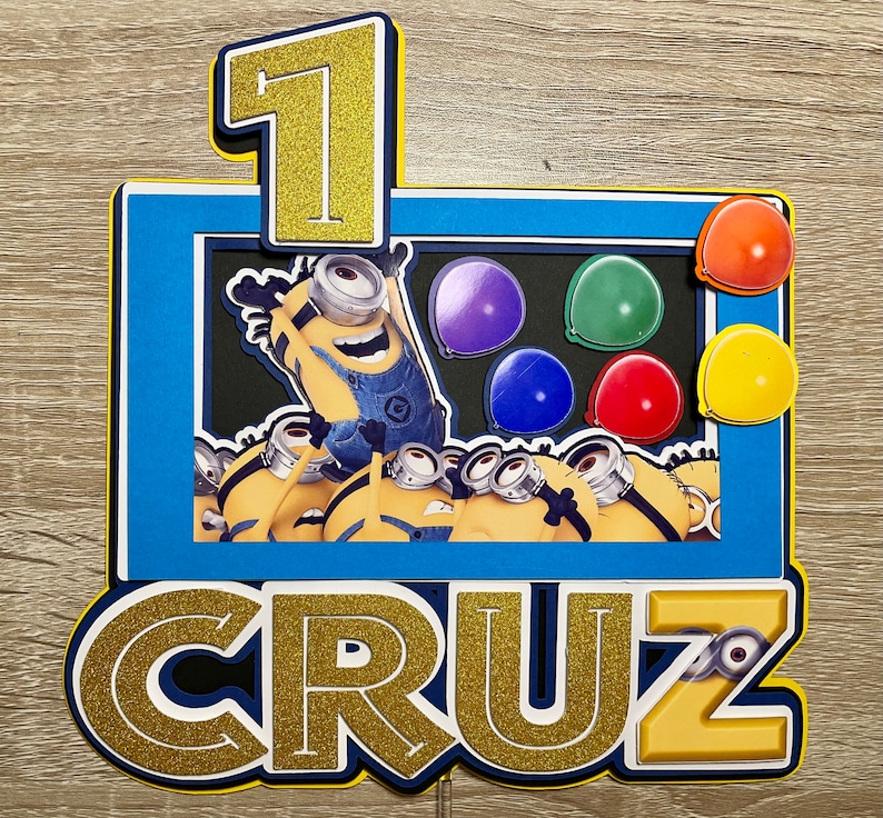 Minions Cake Topper, Minions Birthday Party, Minions Party Decorations ...