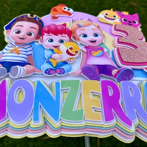 Bebefinn Cake Topper, Party Baby Shark, Custom Design Bebefinn Party ...