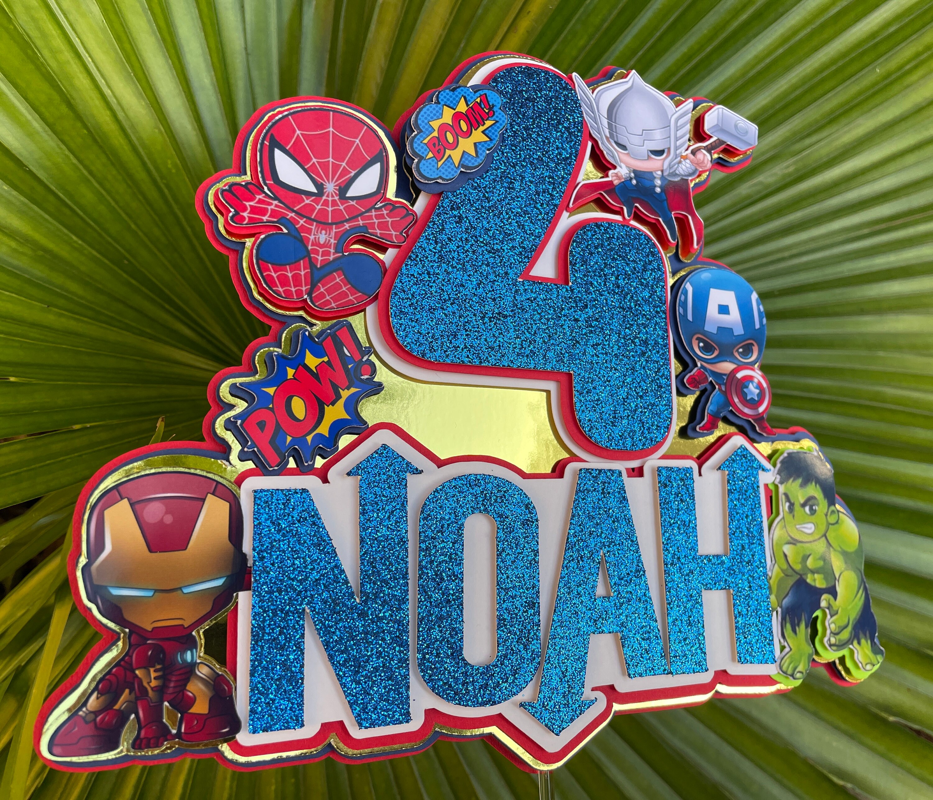 Avengers Cake Topper, Iron Man Cake Topper Birthday, Spiderman Topper ...