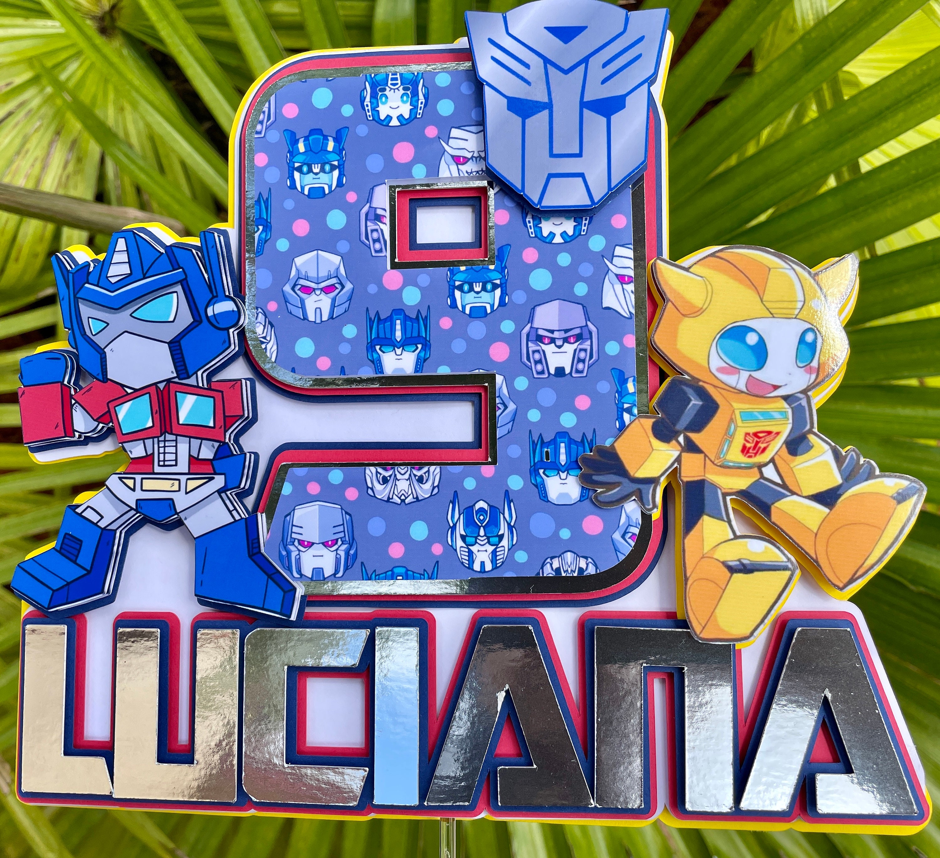 Transformers Cake Topper Superhero Cake Topper Bumble Bee Scourge ...