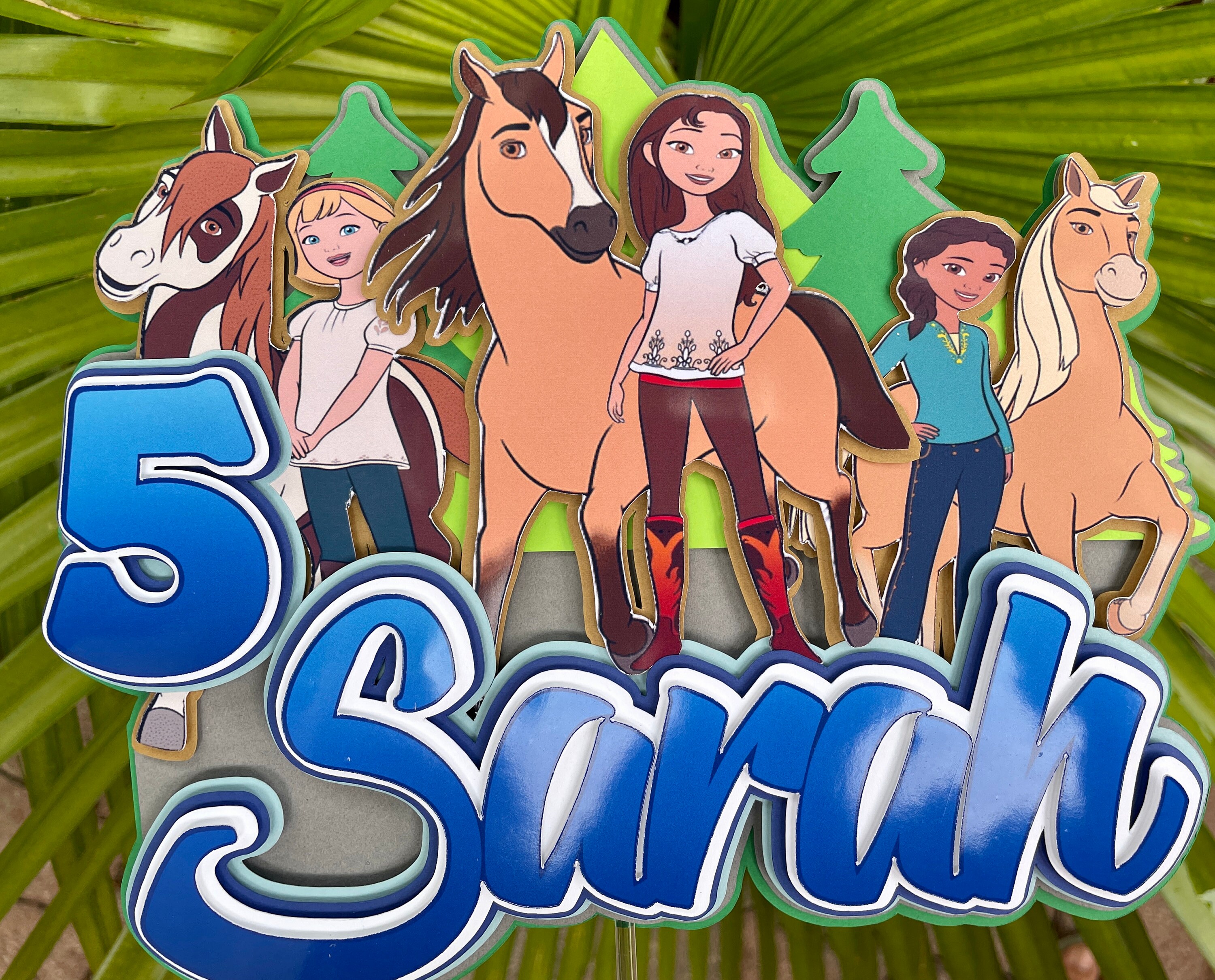 Spirit Riding Free Cake Topper, Lucky and Spirit Cupcake Toppers, Spirit Toppers, Lucky, Pru and ...