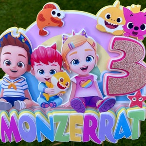 Bebefinn Cake Topper, Party Baby Shark, Custom Design Bebefinn Party ...