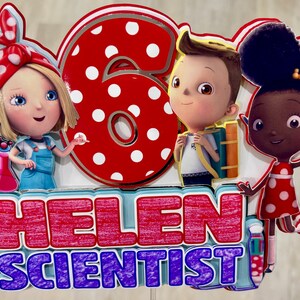 Ada Twist Scientist Cake Topper - Scientist Cupcake Topper - Ada Twist ...