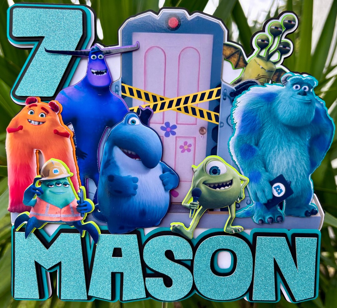 Monster at Work Cake Topper | Monsters Inc Party Decor | Monsters ...