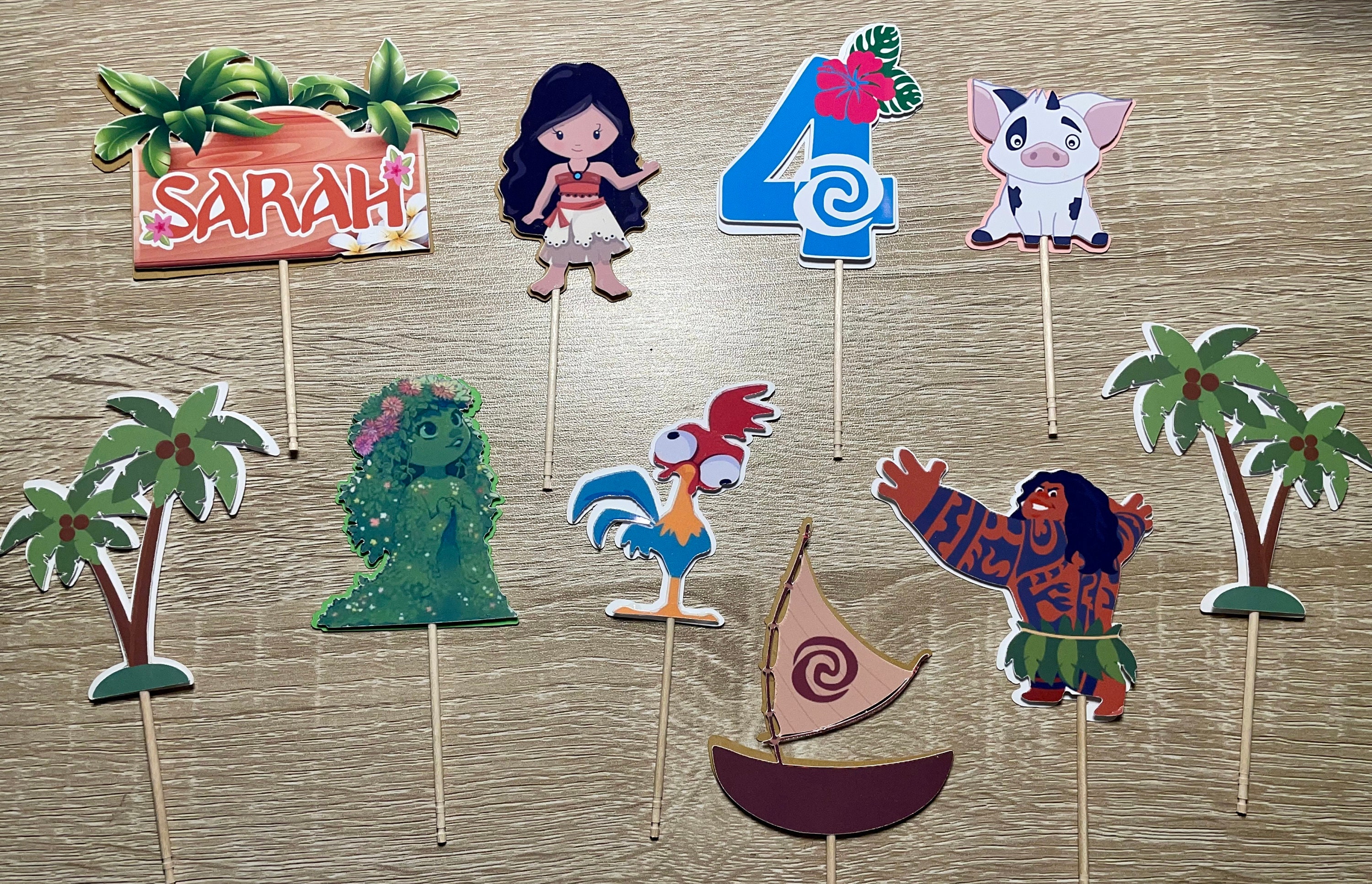 Moana Cake Topper, Baby Moana Cake Topper, Moana Birthday Decor, Baby ...