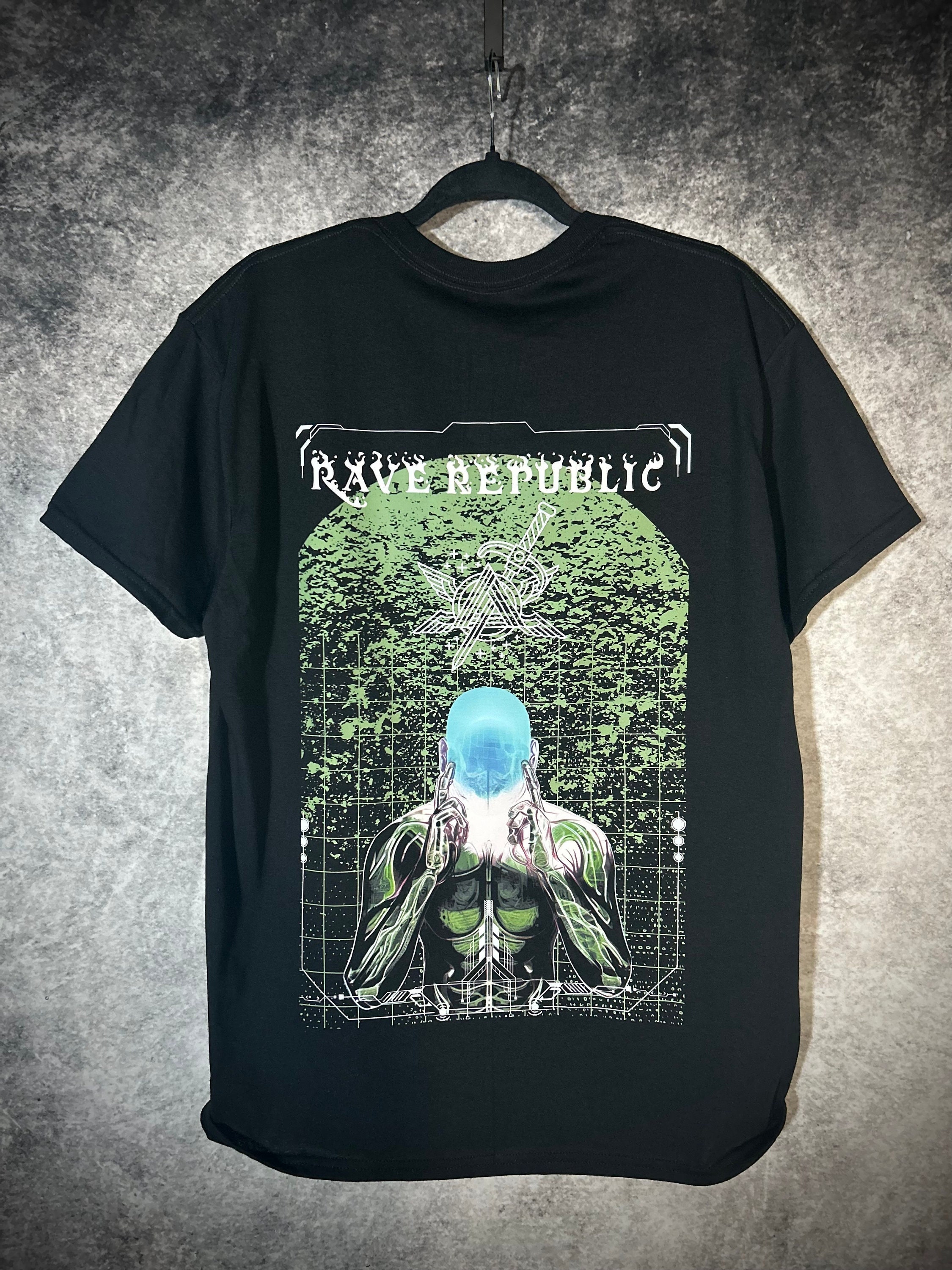 Manifest Trippy T-shirt Edm Clothing Psychedelic Tee Rave Clothing for Men/women Geometric Rave ...