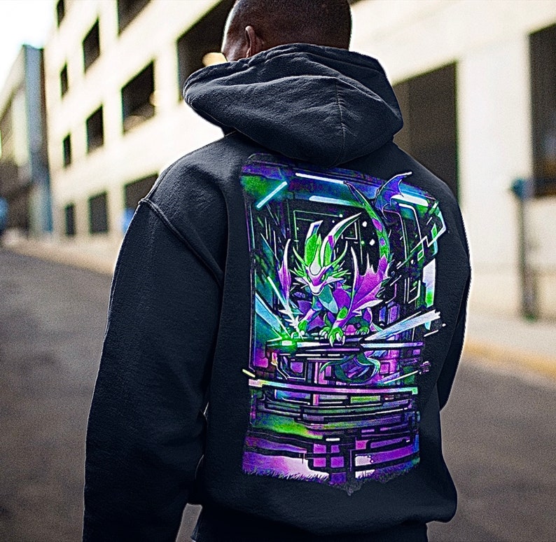 Rave Dragon Hoodie Colorful EDM Festival Graphic Hoodie, Unisex Rave ...