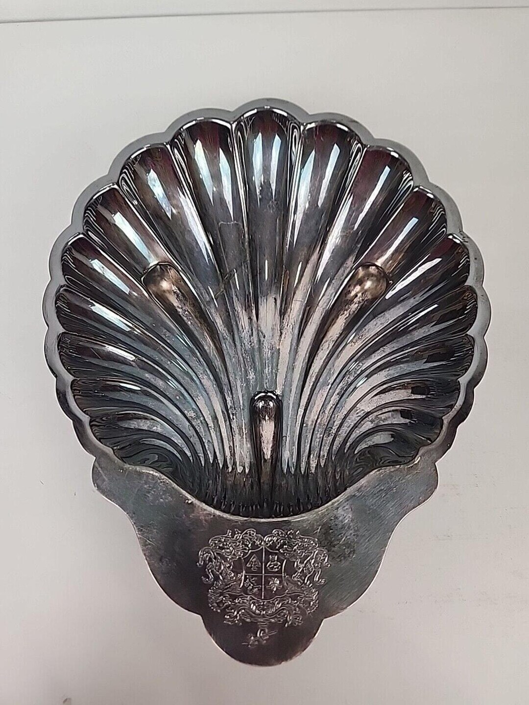 Vintage Silver Clam Shell Footed Candy Nut Dish International Silver CO ...