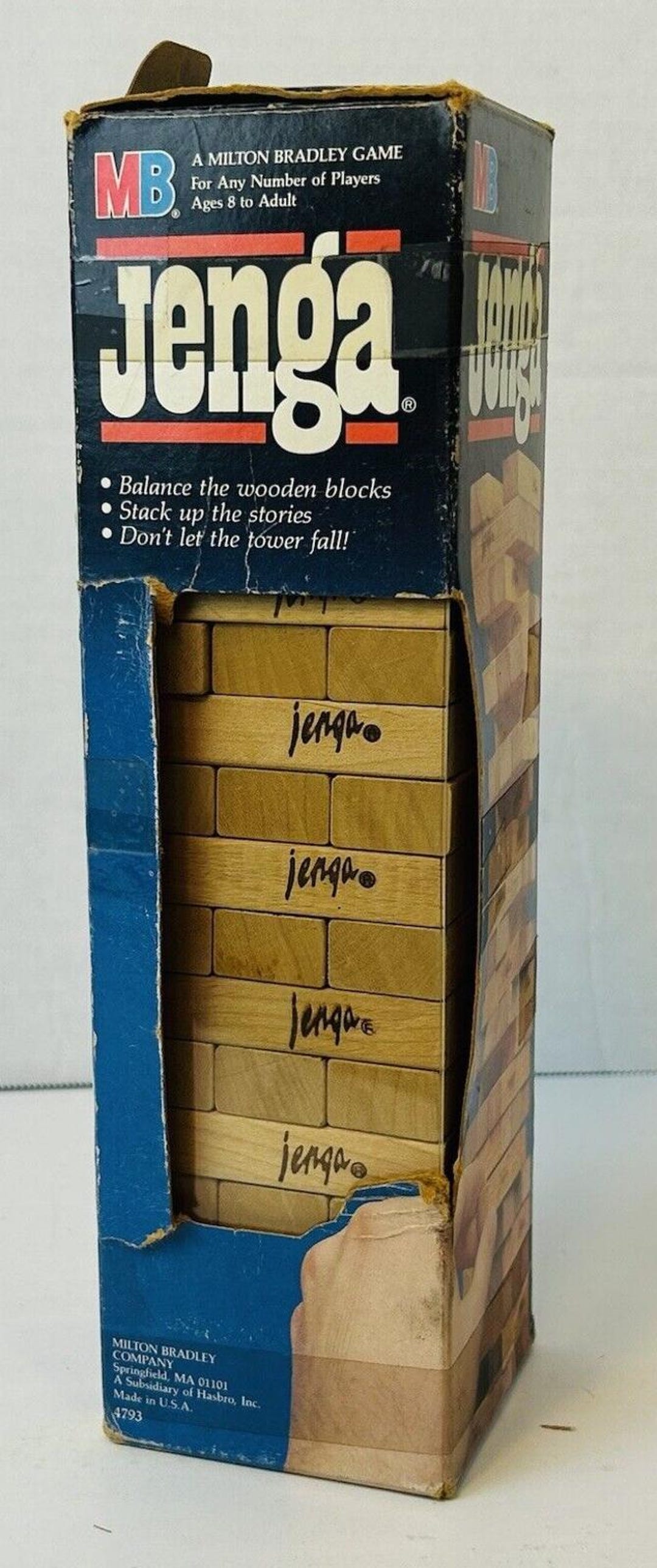 Original JENGA Classic Game Vintage 1986 #4793 Milton Bradley Complete - Etsy