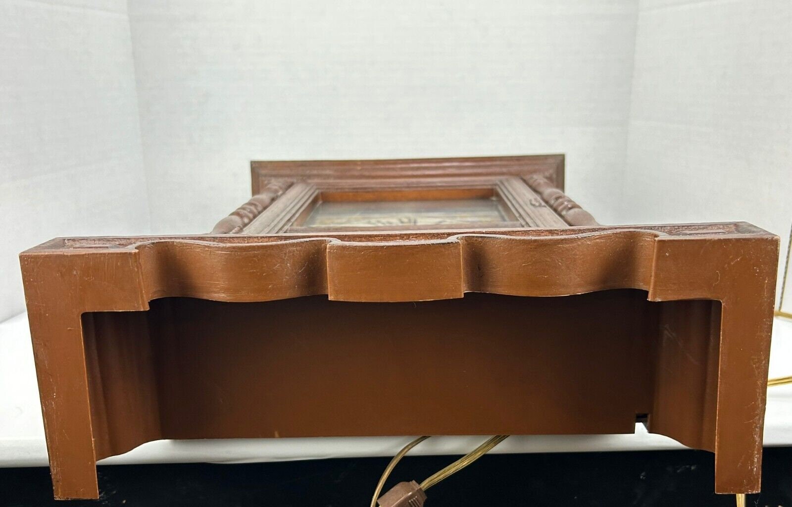 Vintage Spartus Electric Pendulum 20 Mantel Shelf Desk Clock Molded ...