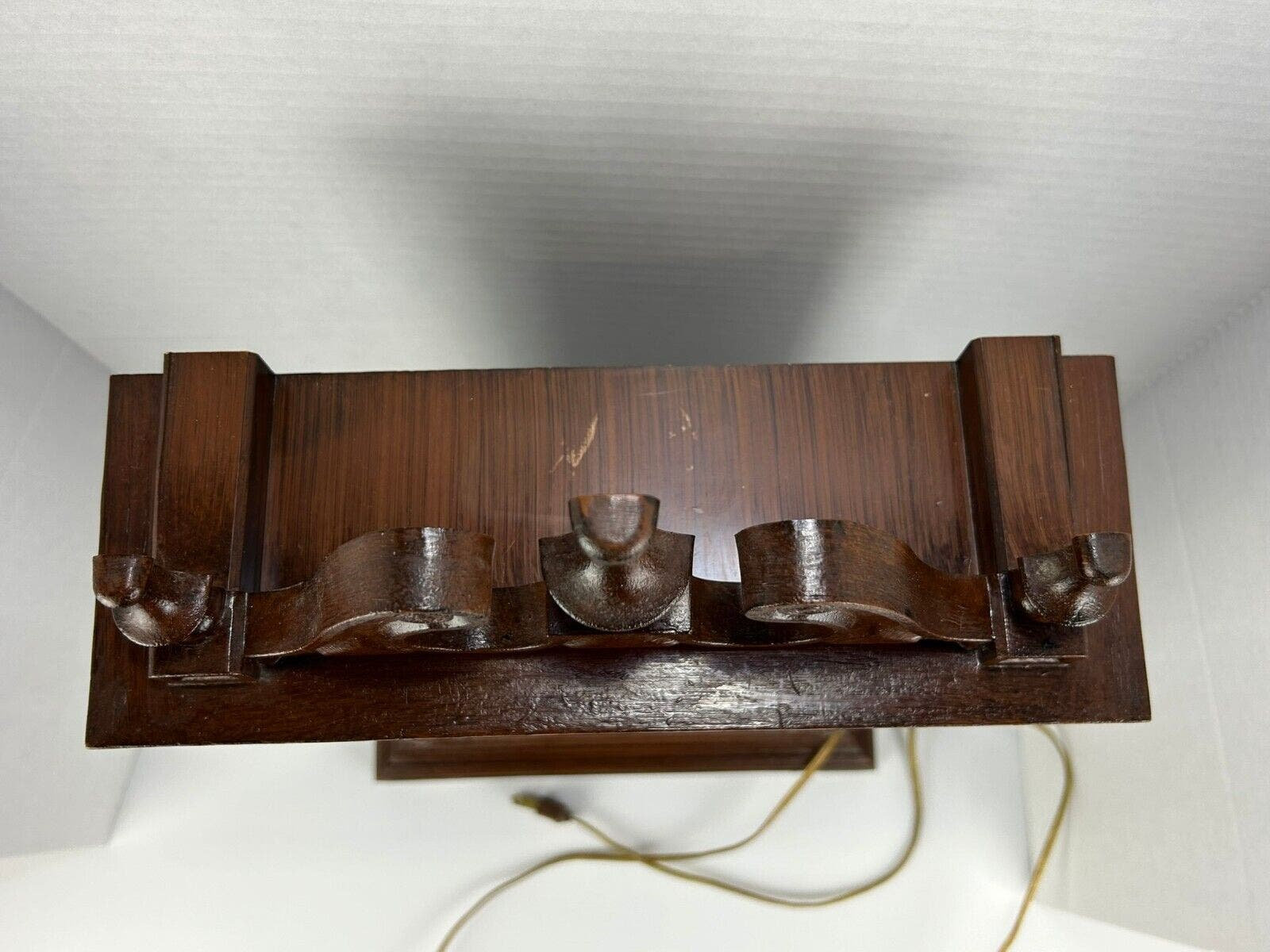 Vintage Spartus Electric Pendulum 20 Mantel Shelf Desk Clock Molded ...