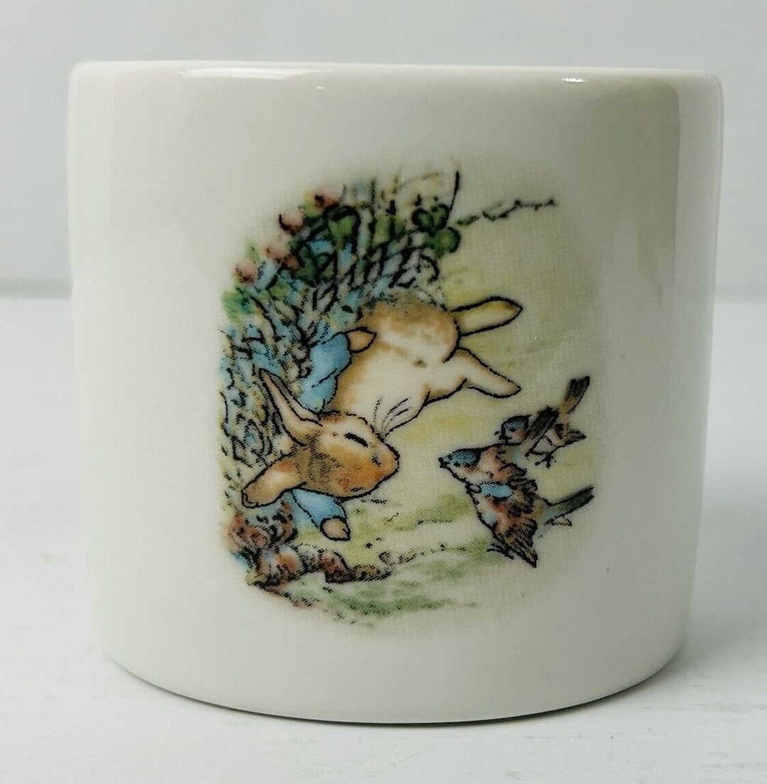 Wedgwood Peter Rabbit Oval Porcelain Bank 1991 Beatrix Potter Baby Gift ...