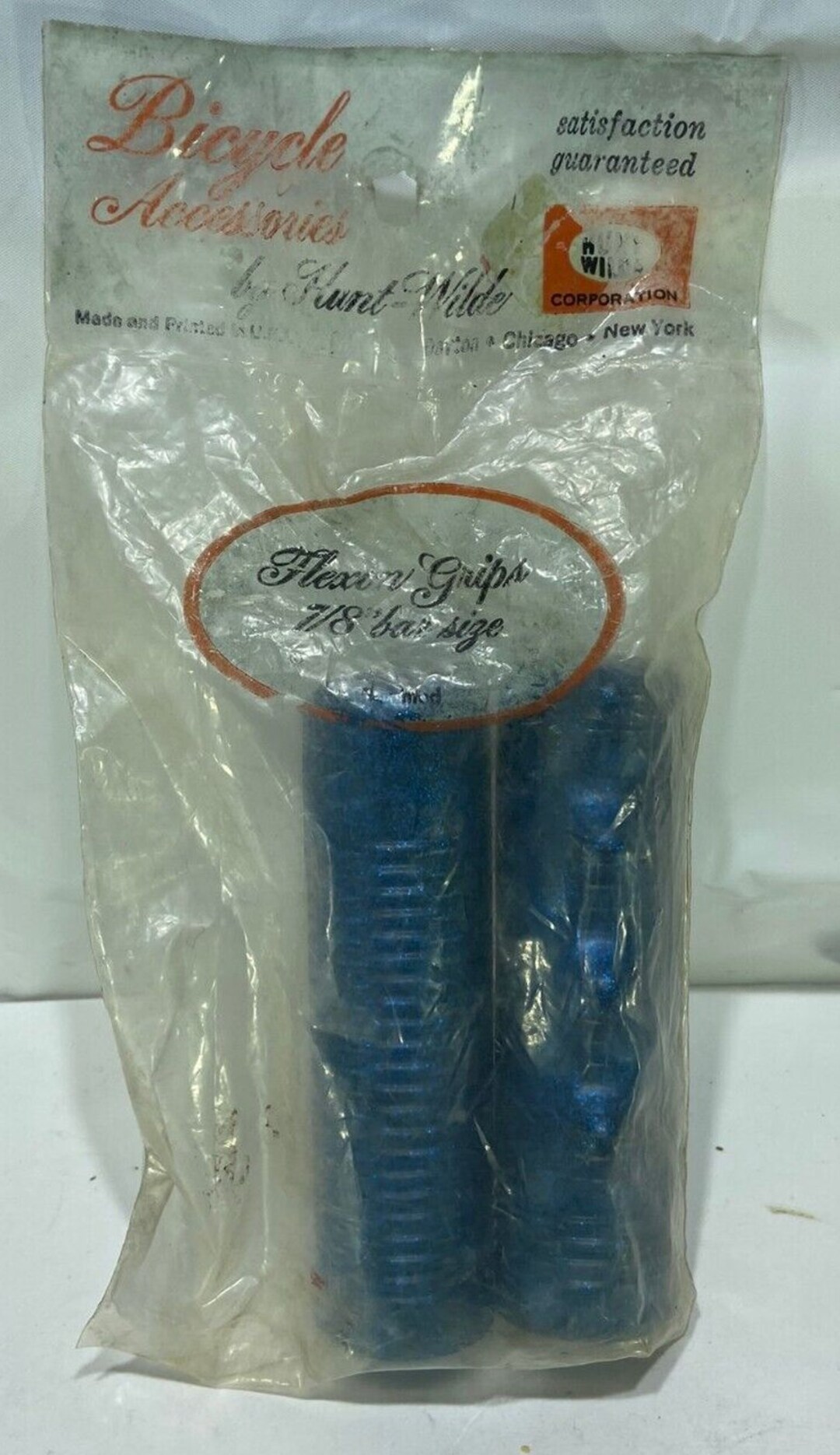 Vintage Hunt-wilde Bicycle Accessories-flexon Grips 7/8 Blue - Etsy