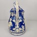Vtg Blue and White Cherub Vase Pitcher Handpainted Glossed Shabby Chic ...