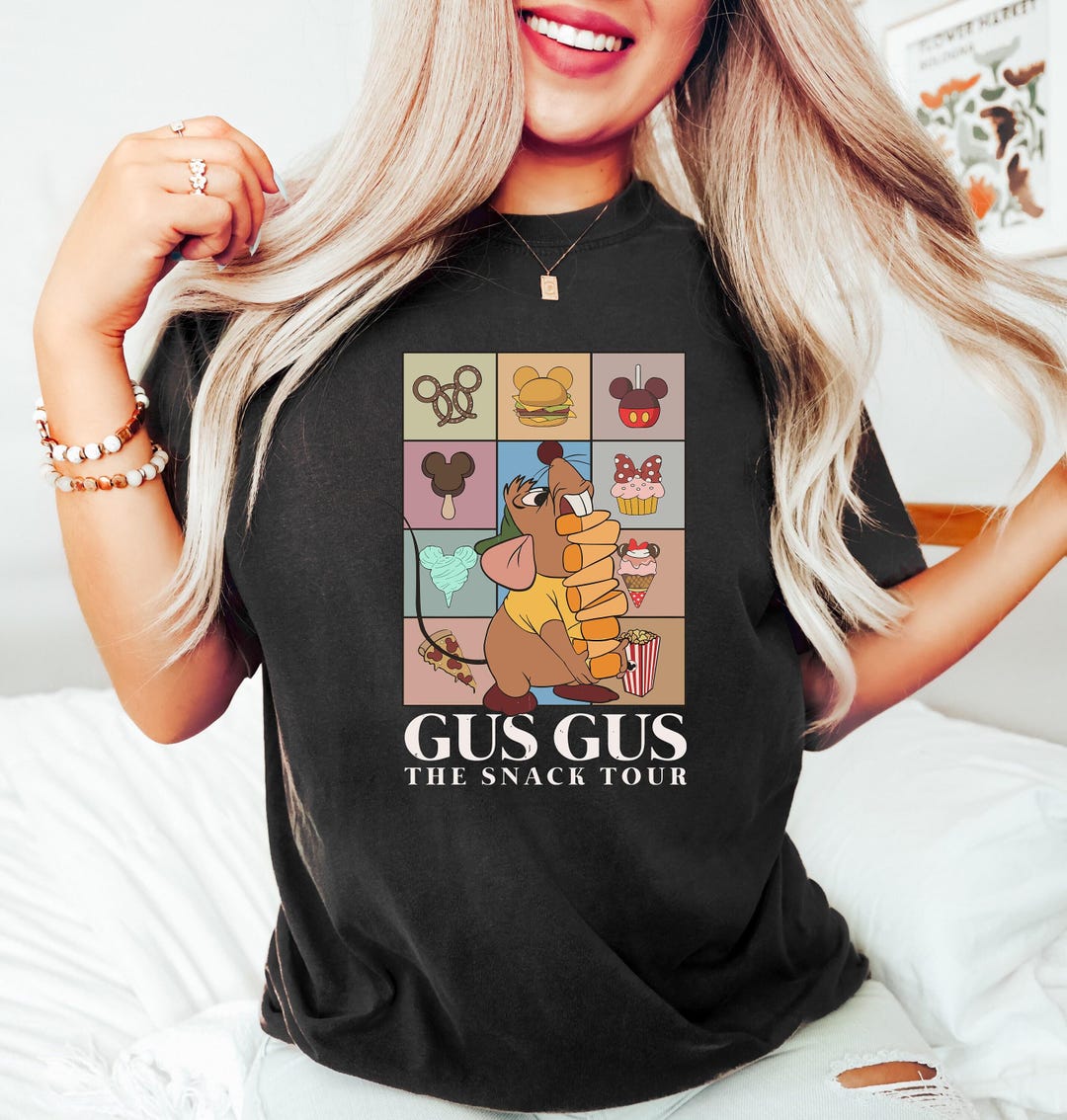 Funny Gus Gus the Snack Tour Shirt, Vintage Cinderella Gus Gus Shirt ...