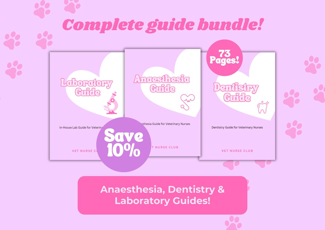 Veterinary Nurse Complete Guide Bundle - Digital Download - Etsy