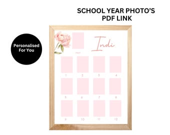 School Years Frame PDF Digital, Prep, Personalised Design, Printable ...