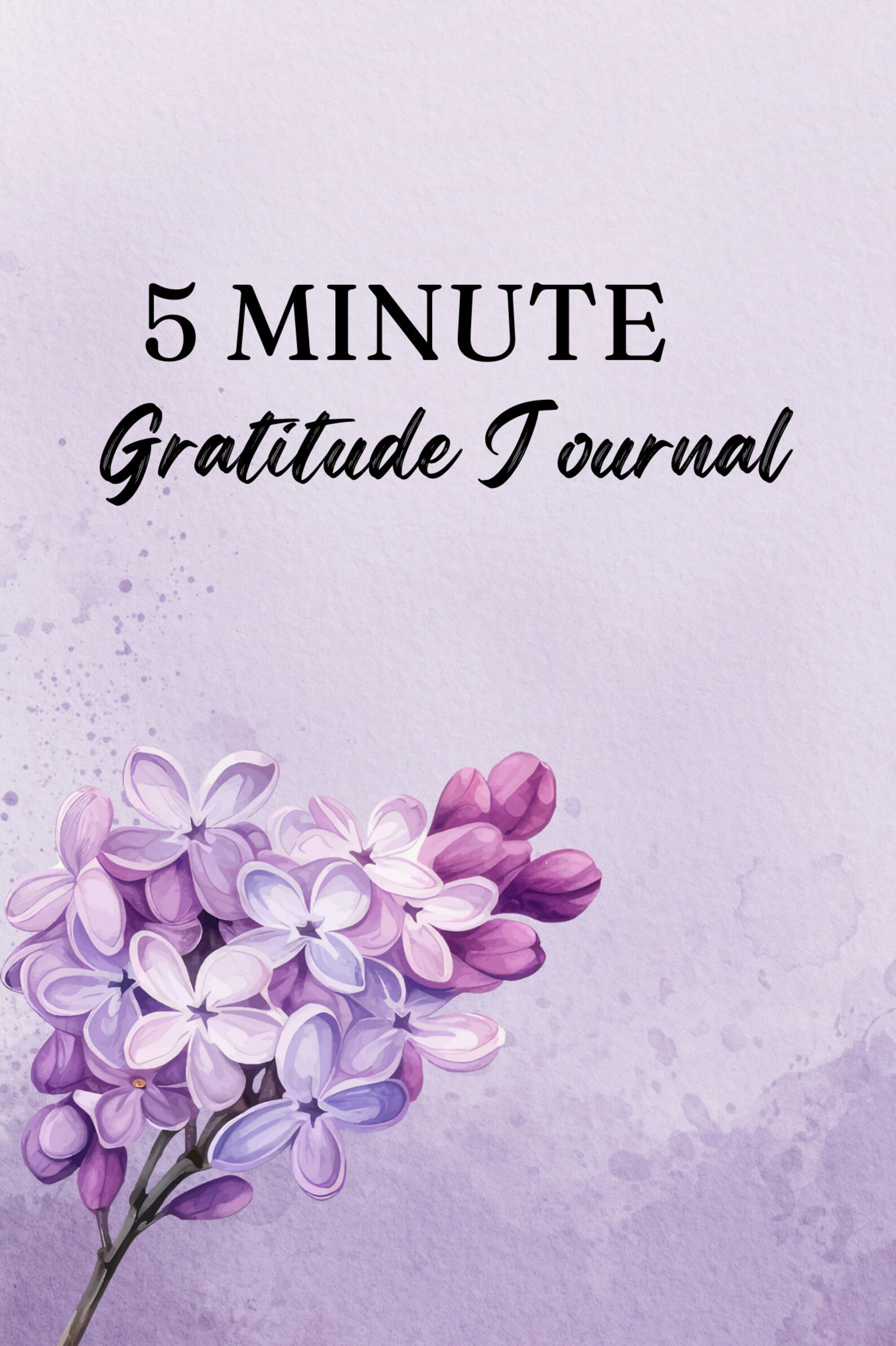 5-minute Gratitude Journal Printable Lilac - Etsy