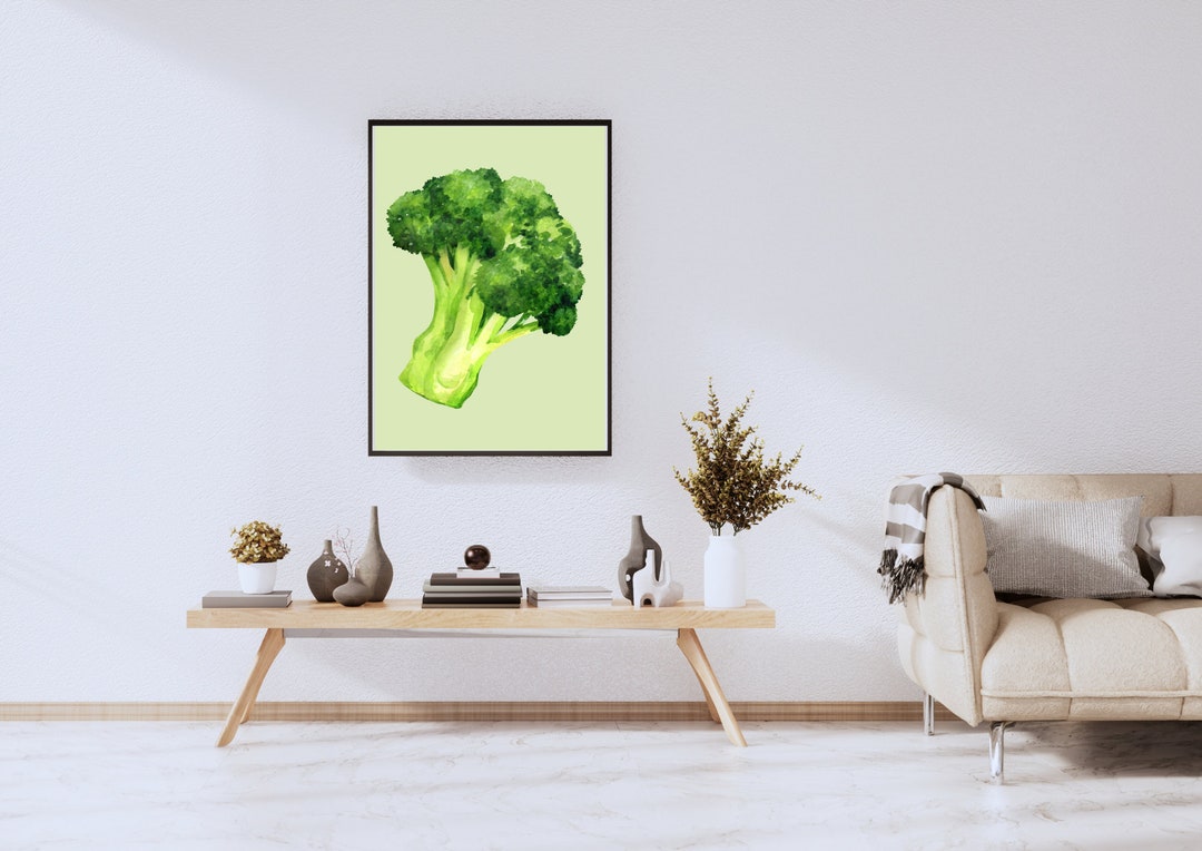 Broccoli Kitchen Poster - Etsy