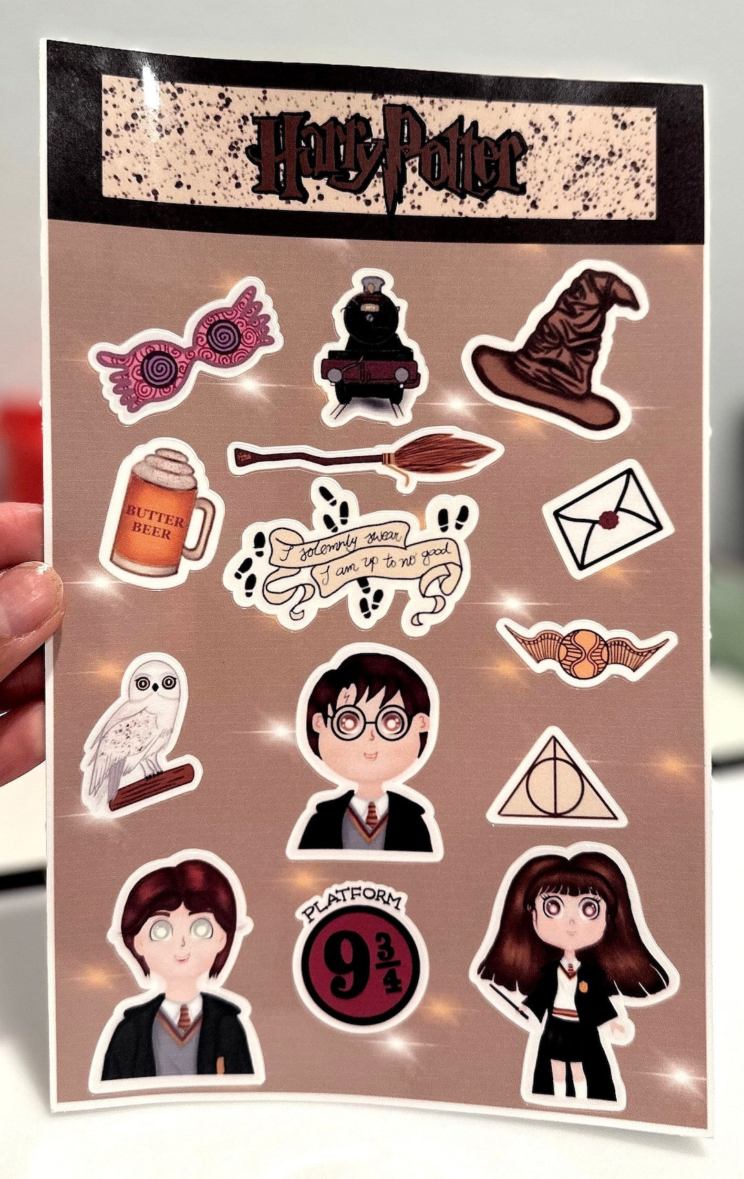 Harry Potter Sticker Sheet - Etsy