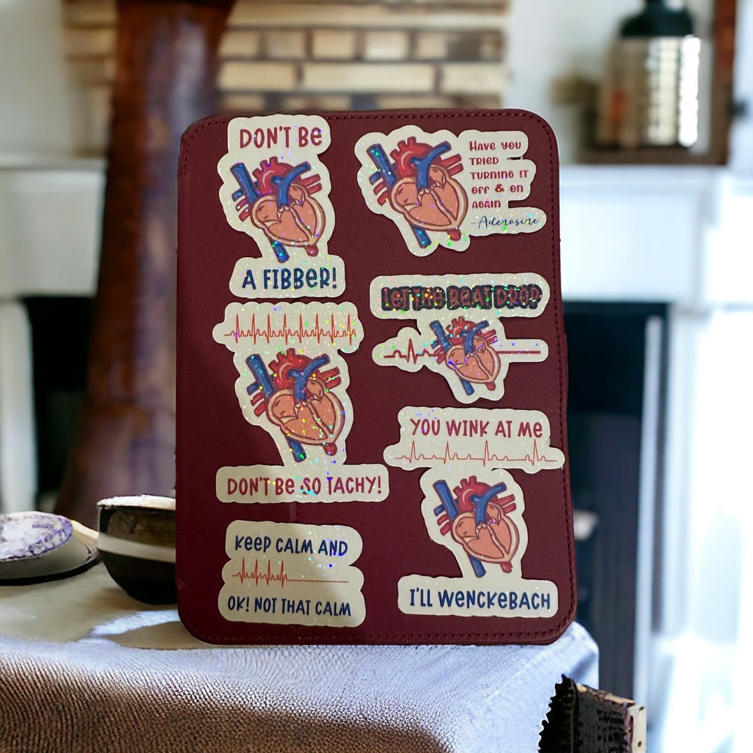 Cardiac/telemetry Stickers Bundle - Etsy