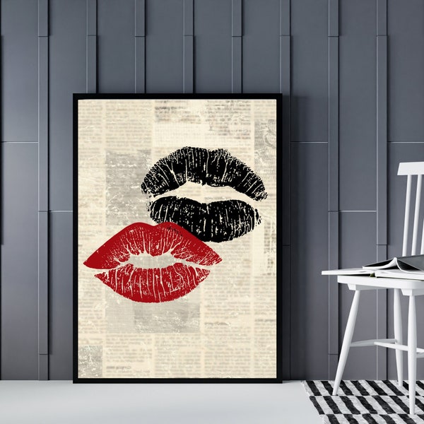 Lip Wall Art - Etsy
