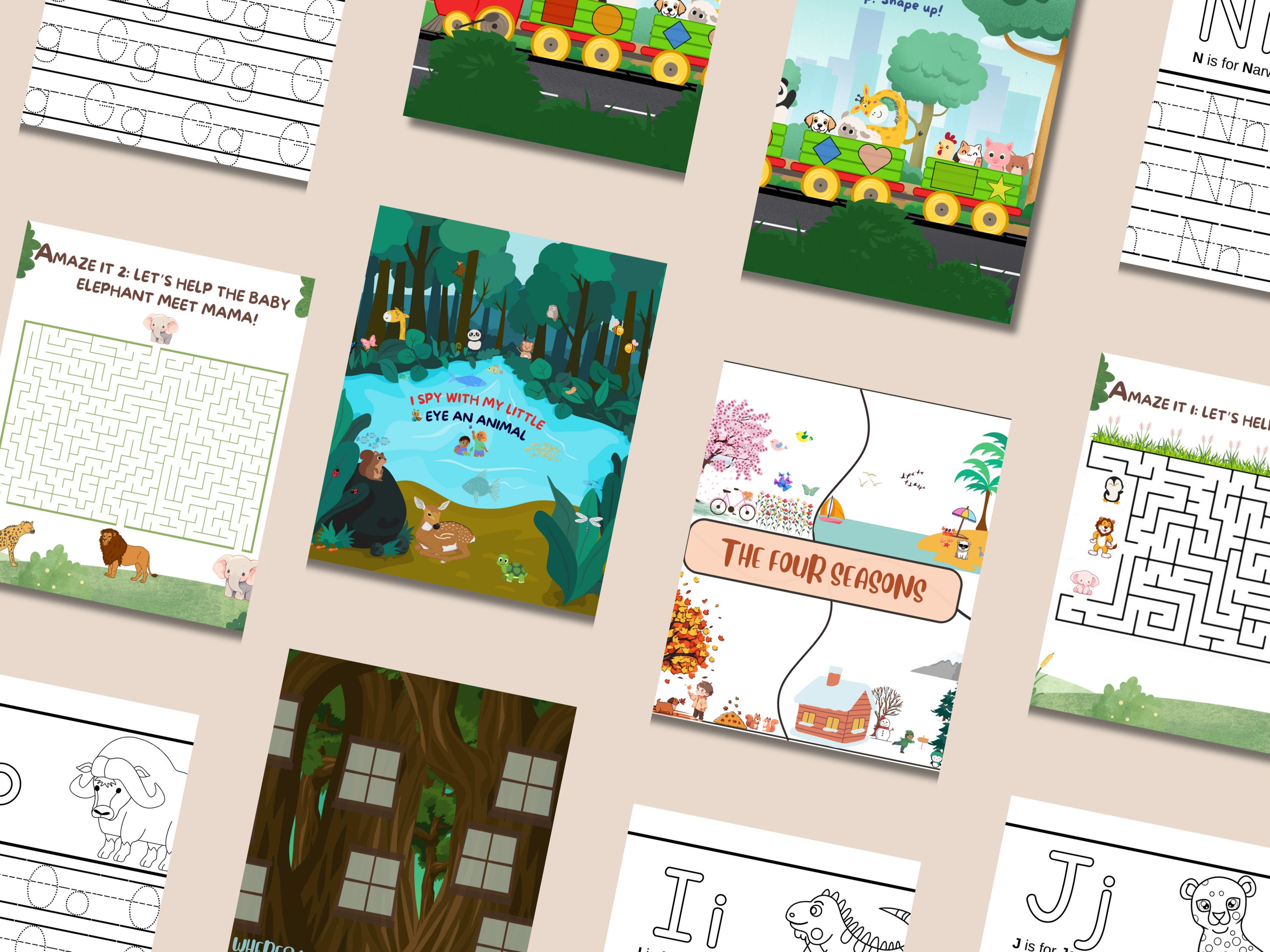 Educational Animal Kingdom Busy Binder Homeschool Learning Tools for ...