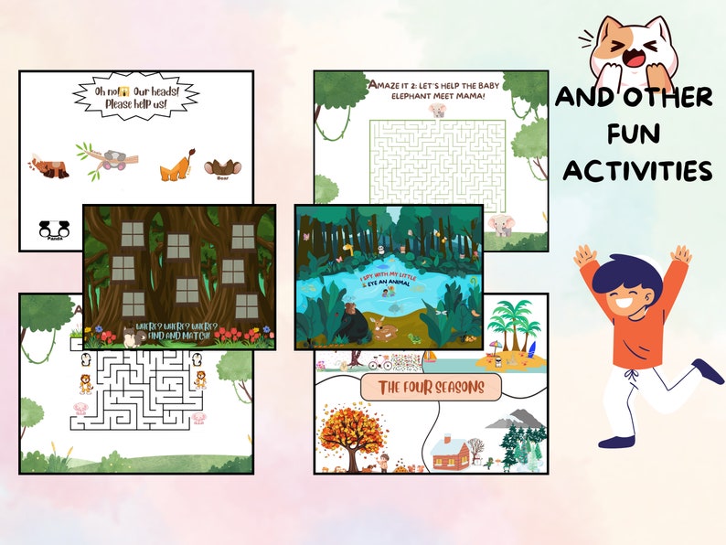 Educational Animal Kingdom Busy Binder Homeschool Learning Tools for ...